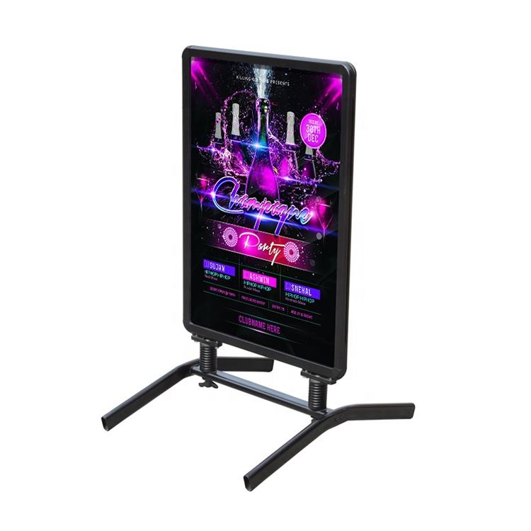 Custom aluminum profile double sided metal sidewalk sign