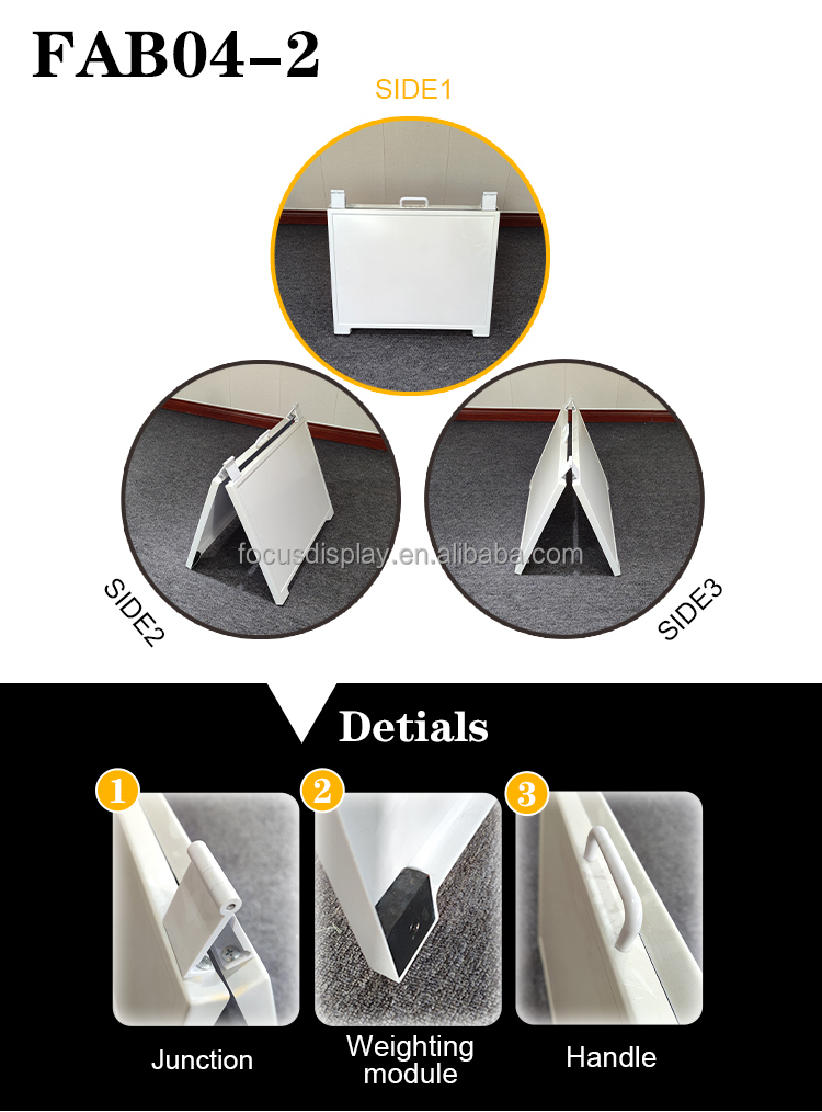 Custom Billboard Sidewalk Sign Frame Plastic A Frame Sidewalk Board Sign