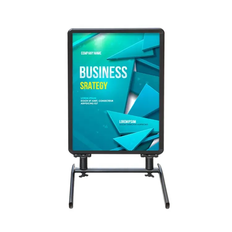 Custom Boutique aluminum frame profile double sided metal sidewalk sign ...