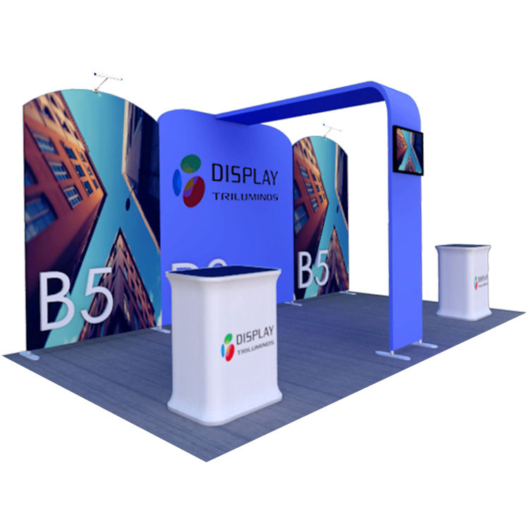 10x20 tension fabric aluminum frame high quality trade show booth ...