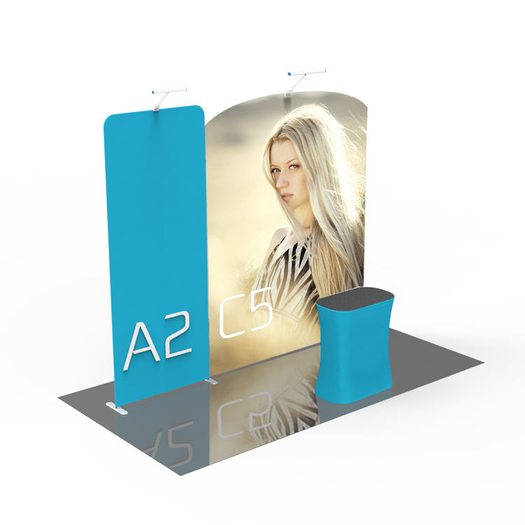 10x10ft Customized graphic full color printed trade show exhibition booth